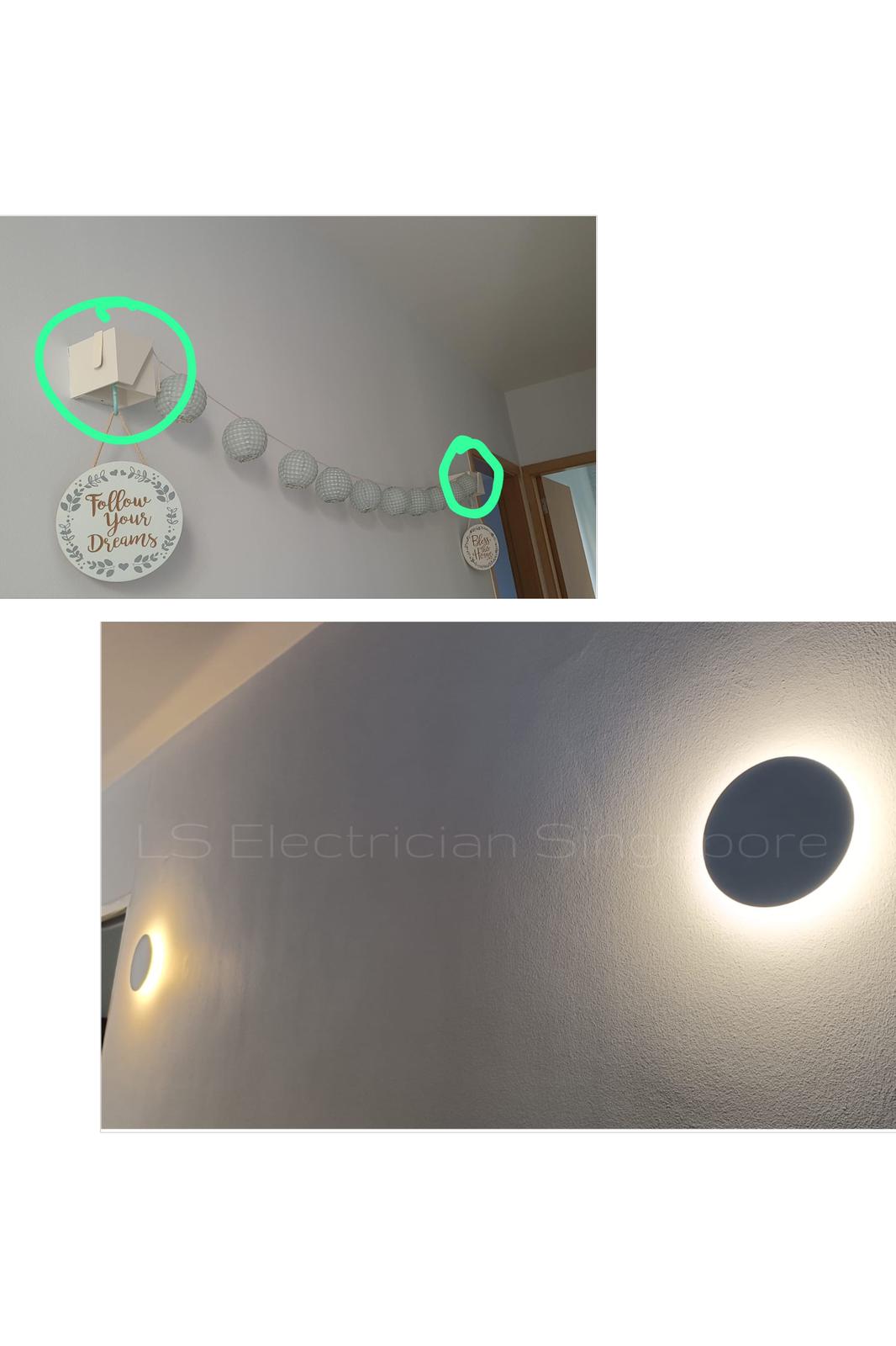 Replace Wall Light In Rambai Road - LS Electrician Singapore Replace Wall Light In Rambai Road - LS Electrician Singapore